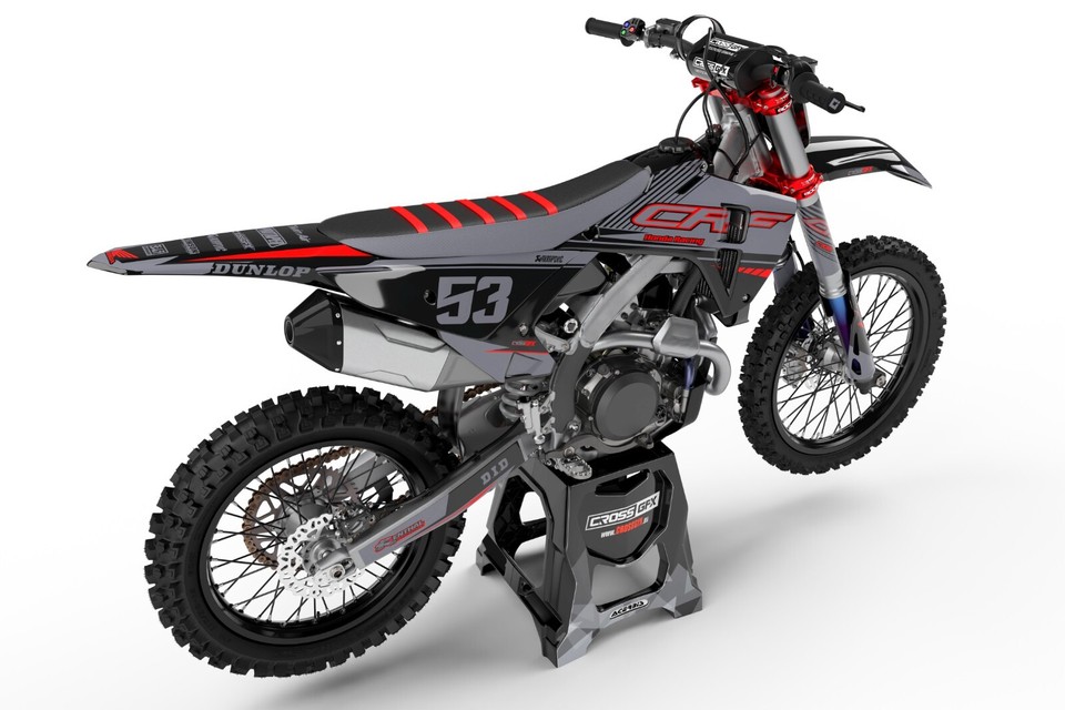 2025 CRF 450 R Graphics Kit for HONDA CRF450R 450R Decals Stickers Grey ...