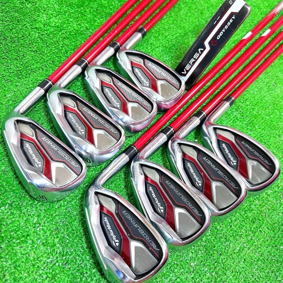 Taylormade Club Set 1W 5W 7W 5H 5-9i Pw Aw Sw PT 13pc RH S & R Graphite ...