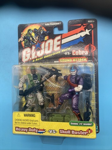 GI Joe Heavy Duty Vs Skull Buster Figures New In Package | eBay