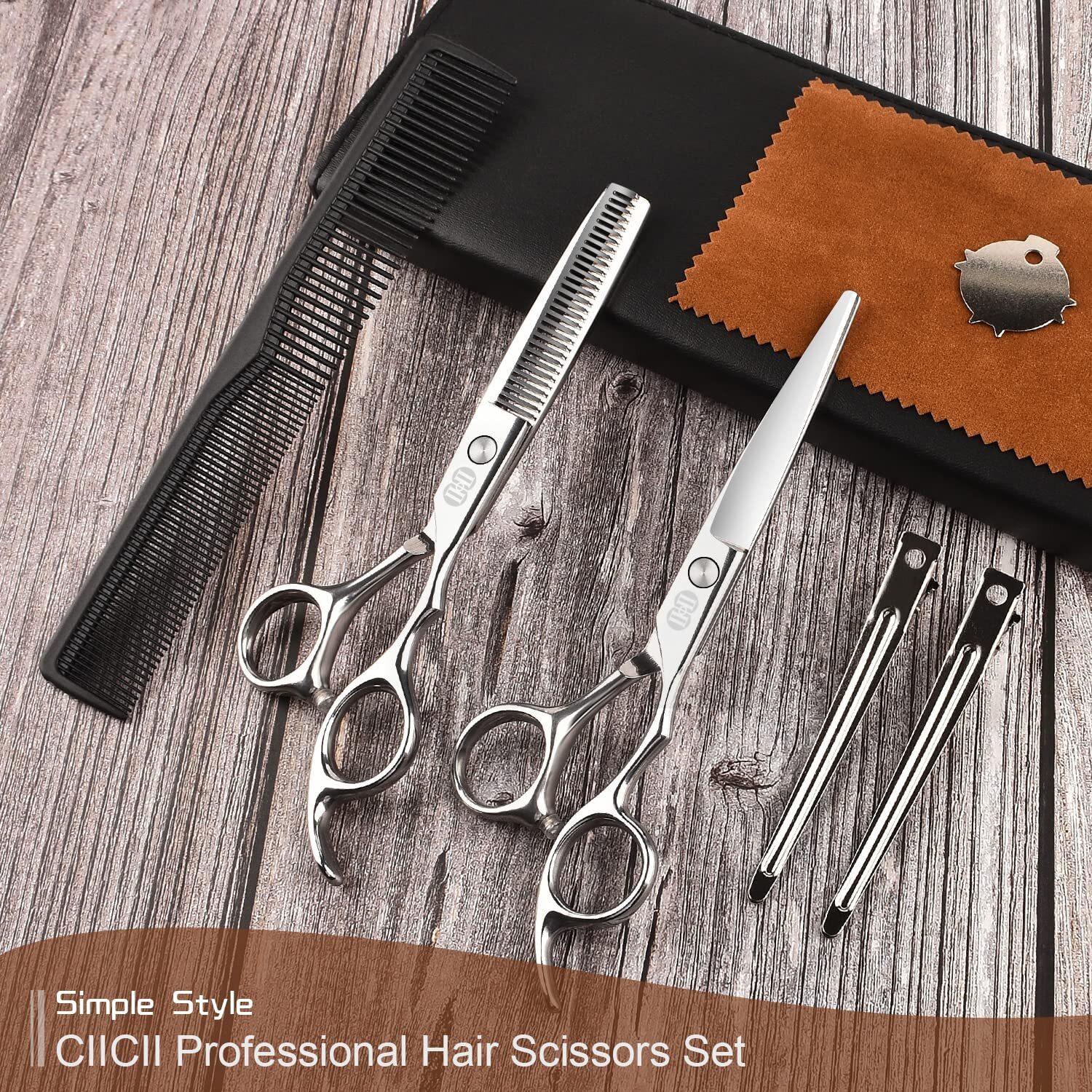 Hair Cutting Scissors Shears Set Professional Hairdressing Scissors Kit ...