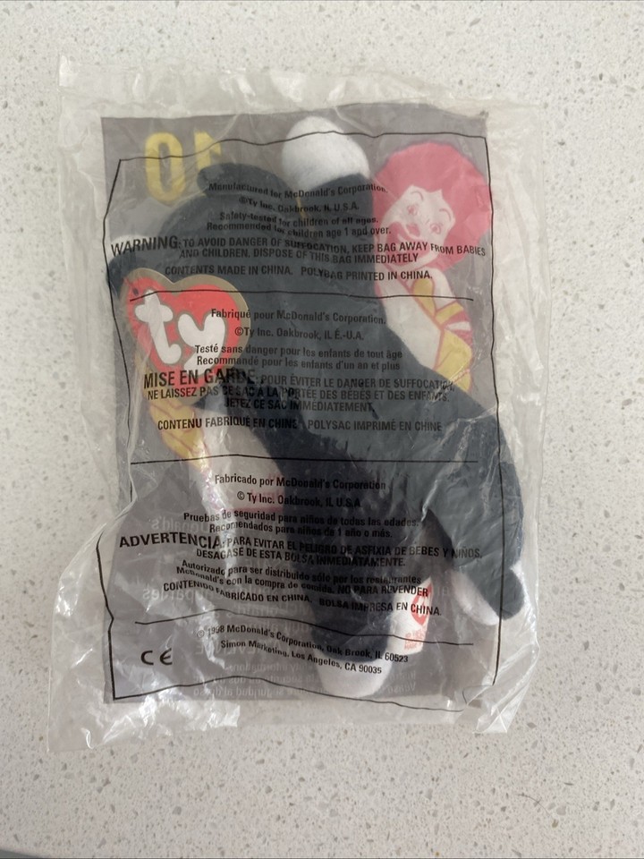 ty ZIP 🐈‍⬛️BLACK CAT #10 Series McDonald's Teenie Beanie baby | eBay