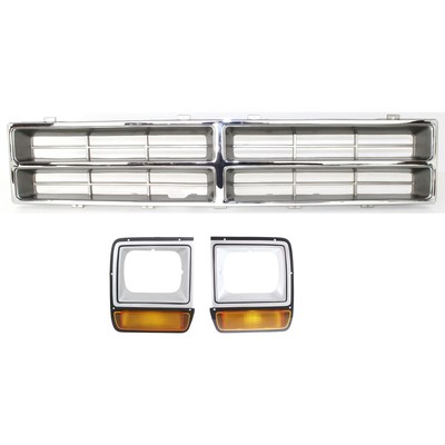 Grille Assembly Kit For 1986-1990 Dodge D150 Grille Assembly - FWD ...
