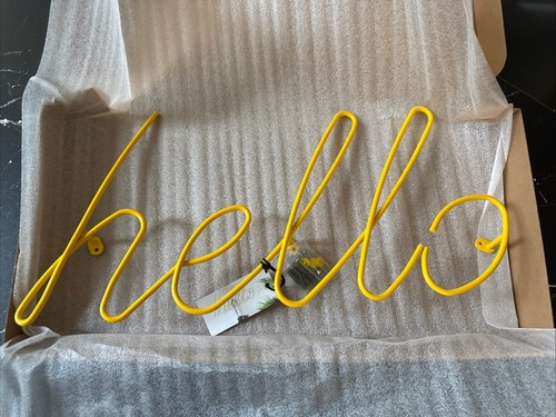 Block design Hello Coat Rack 20” Yellow | eBay