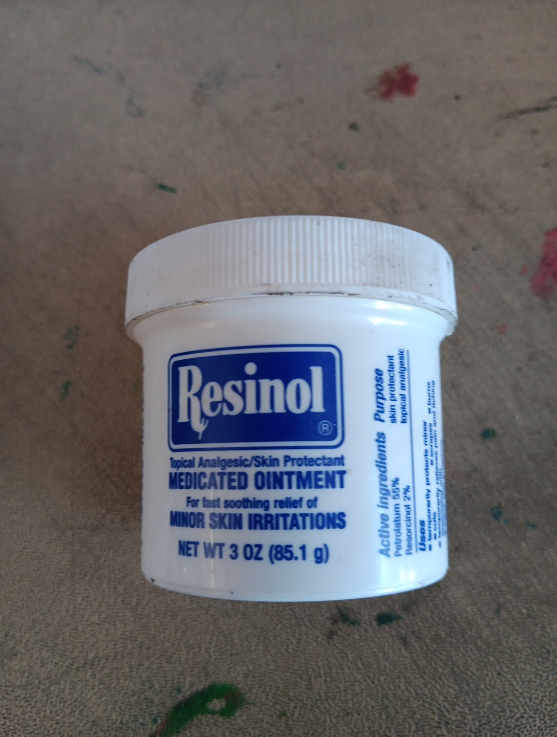 Resinol Ointment Jar - 3 oz Expired SALVAGE NEW FREE SHIPPING C1 ...