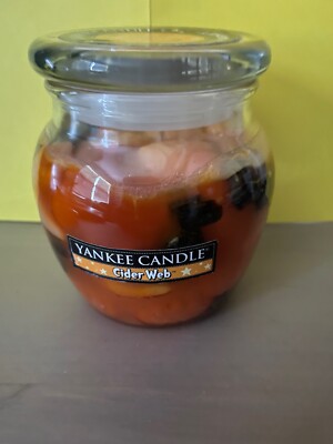 Yankee Candle Cider Web Farmers Market Jar Never Lit Halloween Jar ...