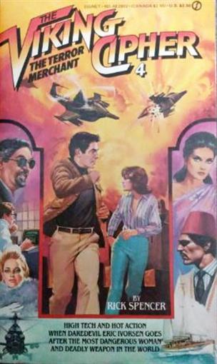 ATTRIBUTED TO DARREL MILLSAP BK COVER PAINTING VIKING CIPHER #4 TERROR ...