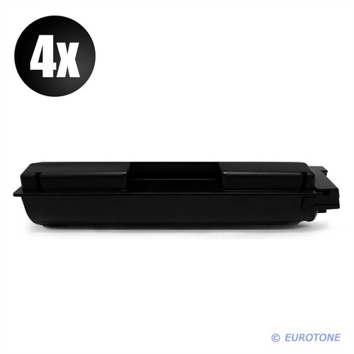 4X Eurotone ECO Cartouche NOIRE Remplace Kyocera TK-500K TK500K TK 500 ...