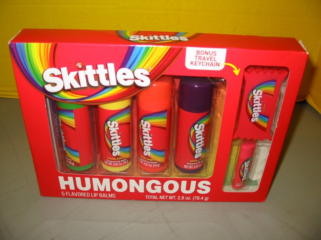 Skittles Humongous 5 Flavored Mango Strawberry Green Apple Funny Lip ...