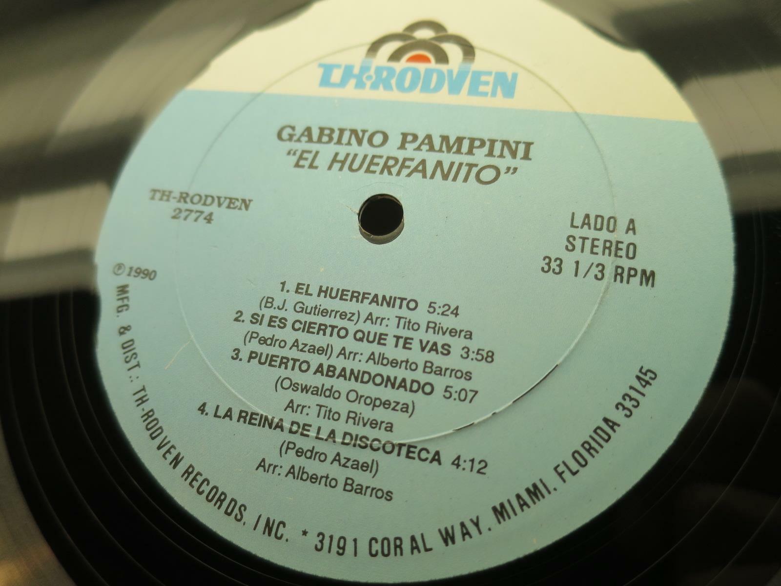 Gambino Pampini: El Huerfanito (VG++ 1990 TH-Rodven LP) Salsa Merengue ...
