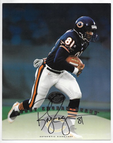 Bobby Engram 1997 LEAF NFL SIGNATURE SERIES 8X10 JUMBO AUTOGRAPH CARD ...