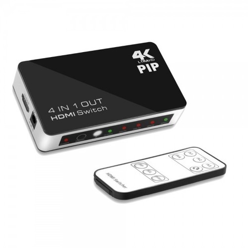 X HDMI Interrupteur Switcher 4K Ultra HD 4 Entrées 1 Sortie Pip Linq Vk ...