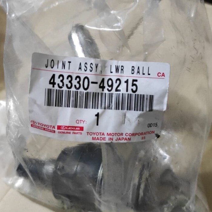 Toyota Genuine Suspension Ball Joint, Front Lower LH & RH Set OEM 43330 ...