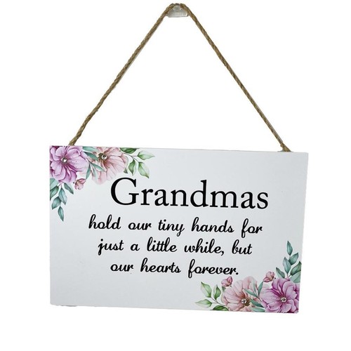 Grandmas Sign Wooden Hanging Wall Decor Grandma Signs Country Sign ...