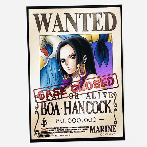 ONE PIECE WANTED POSTER Bromide Card 19 Boa Hancock Mugiwara Store Gift ...