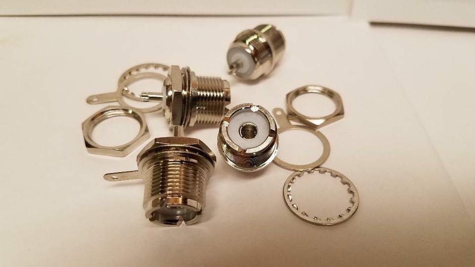 Panel mount or Chassis mount SO-239 (UHF Female) connectors. SO-239 ...