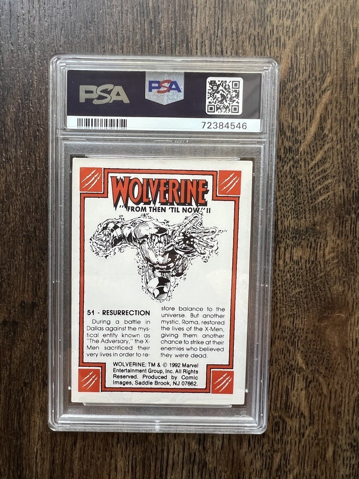 1992 Wolverine From Then Til Now #51 Resurrection PSA 5 EX Marvel ...