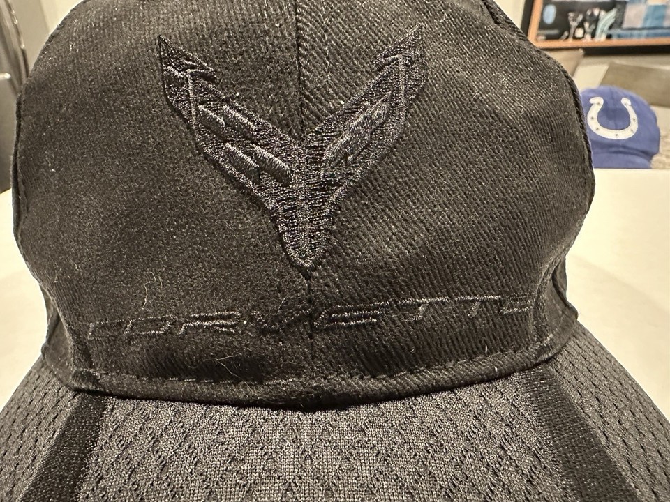 Chevrolet Corvette Hat Black Logo Tonal Ghost Cap - Very Nice Hat. 1 ...