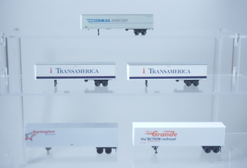 Lot Of Five - TRANSAMERICA, CONRAIL, RIO GRANDE & BURLINGTON N Scale ...