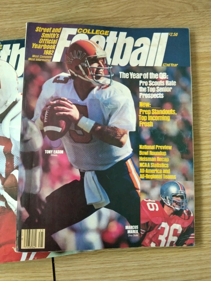 STREET AND SMITHS COLLEGE FOOTBALL YEARBOOK COLLECTION STEVE WORSTER ...