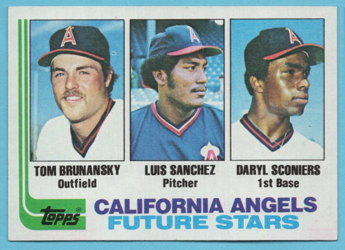 1982 Topps Angels Future Stars - Tom Brunansky/Luis Sanchez/Daryl ...