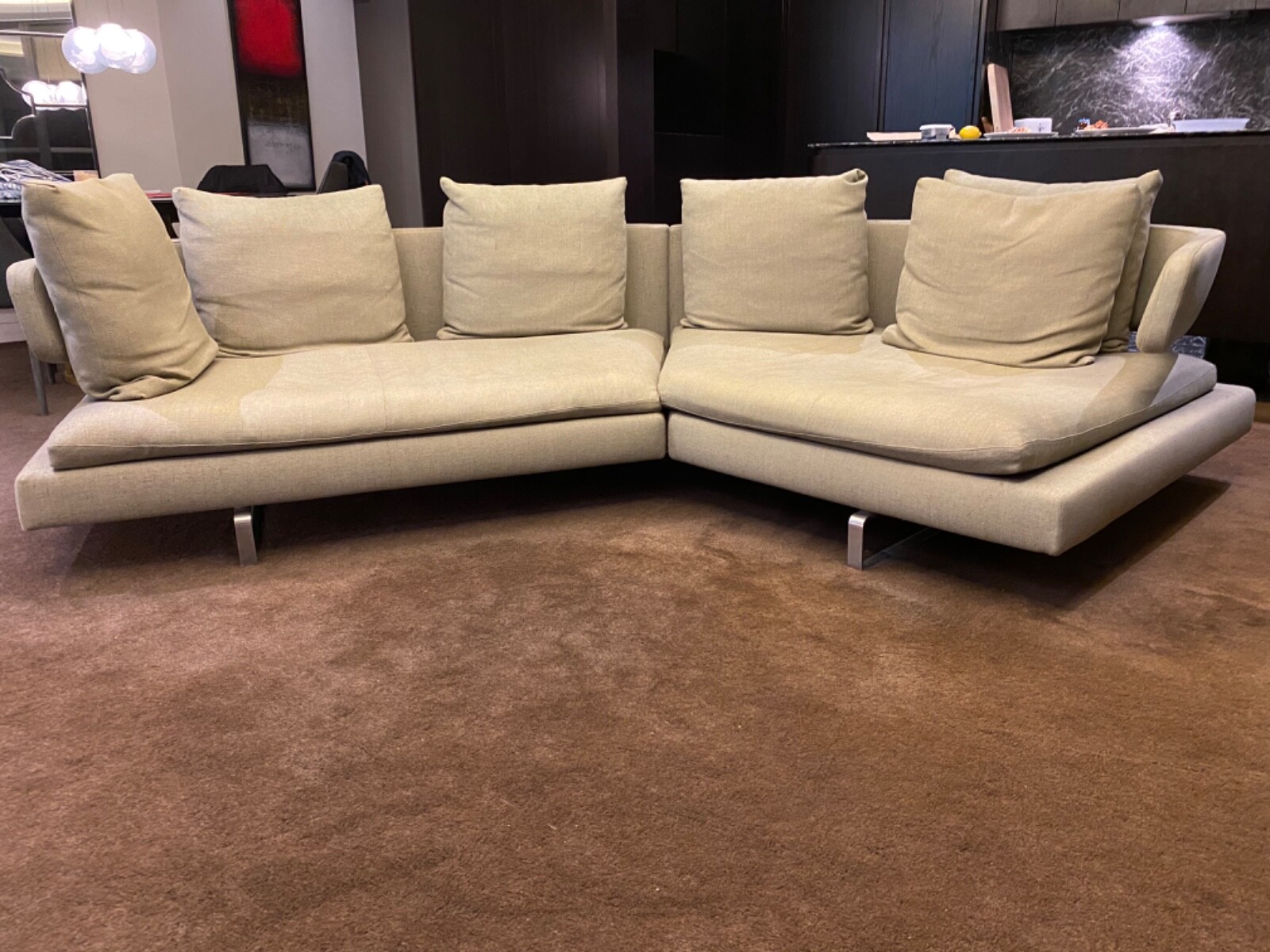 B&B Italia Arne Sofa. Grey, material, 4 seater | eBay Australia