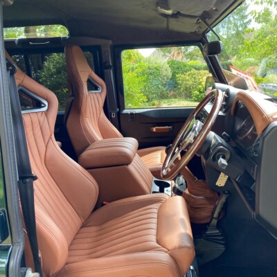 Land Rover Defender RXI Low Base Pair Fluted Tan Leather Heated Front Seats