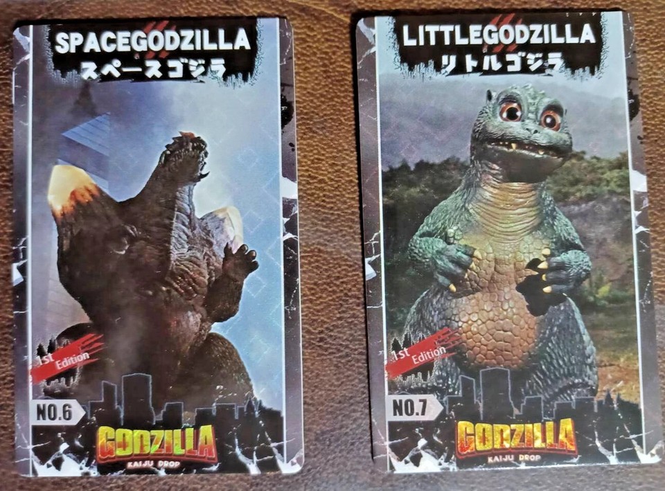 Limited Edition round 1 GODZILLA KAIJU DROP CARD COMPLETE SET #1-#10 ...