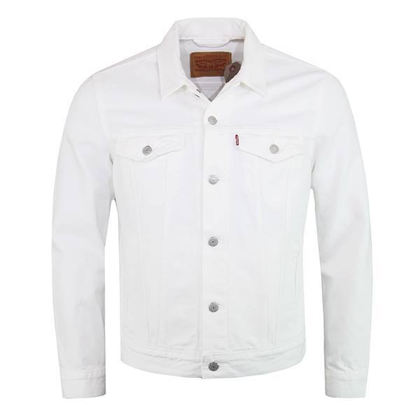 Levis Jacket Mens Denim Trucker Jacket Color White 723340292 | eBay