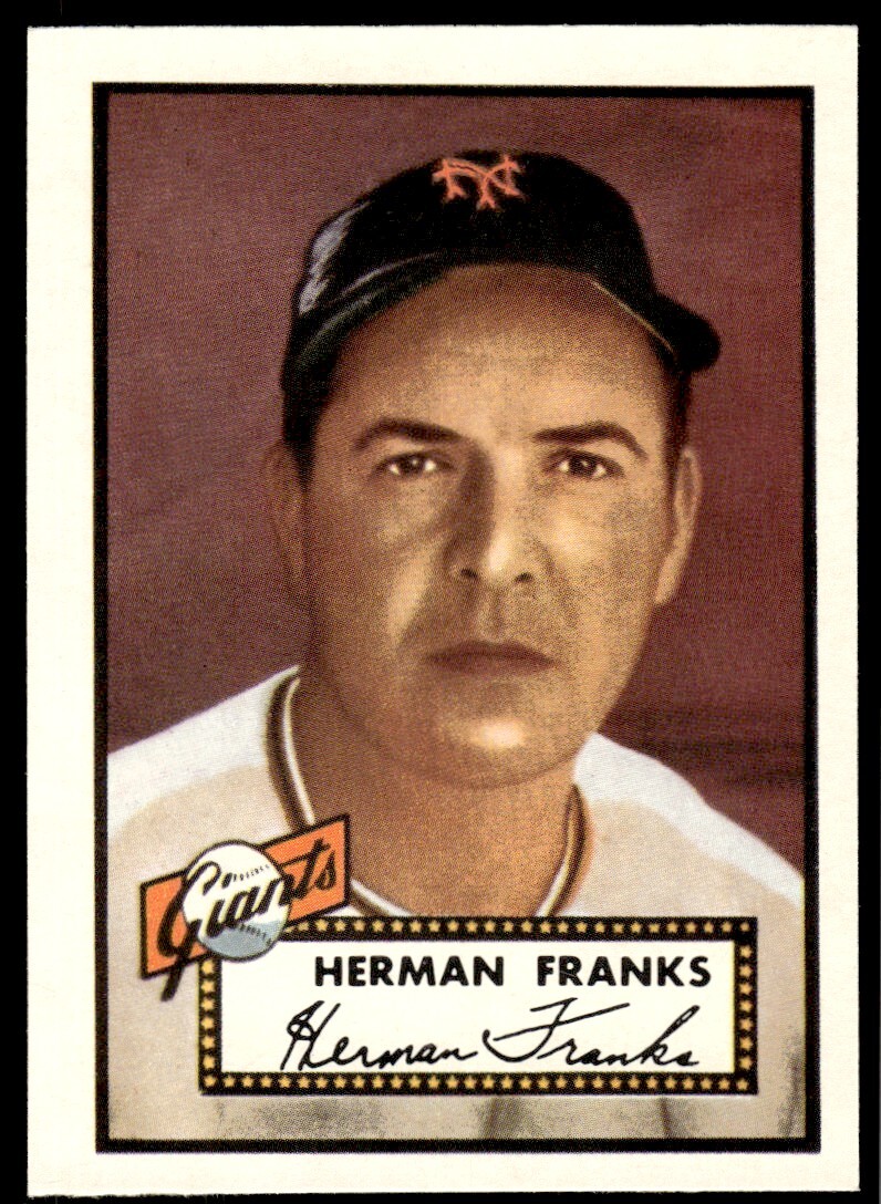 1983 Topps 1952 Reprint Series Herman Franks New York Giants #385 | eBay