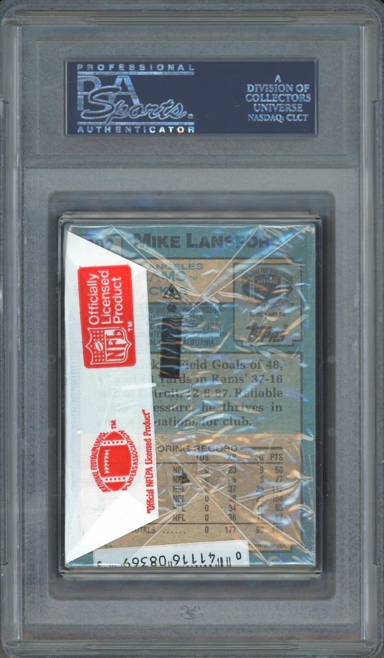 1988 Topps Football Cello Pack PSA 9 (Dan Marino top) *3506 | eBay