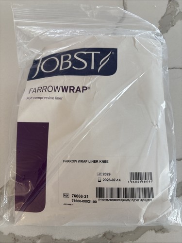 NEW Jobst Farrow Wrap Non-compressive liner knee size regular closed ...