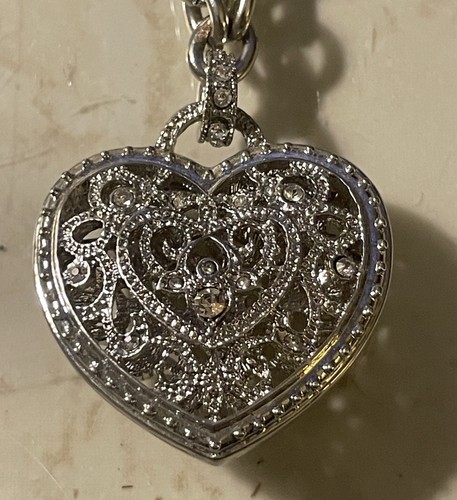 Xoxo Silver Tone Necklace Heart Shape Pendant | eBay