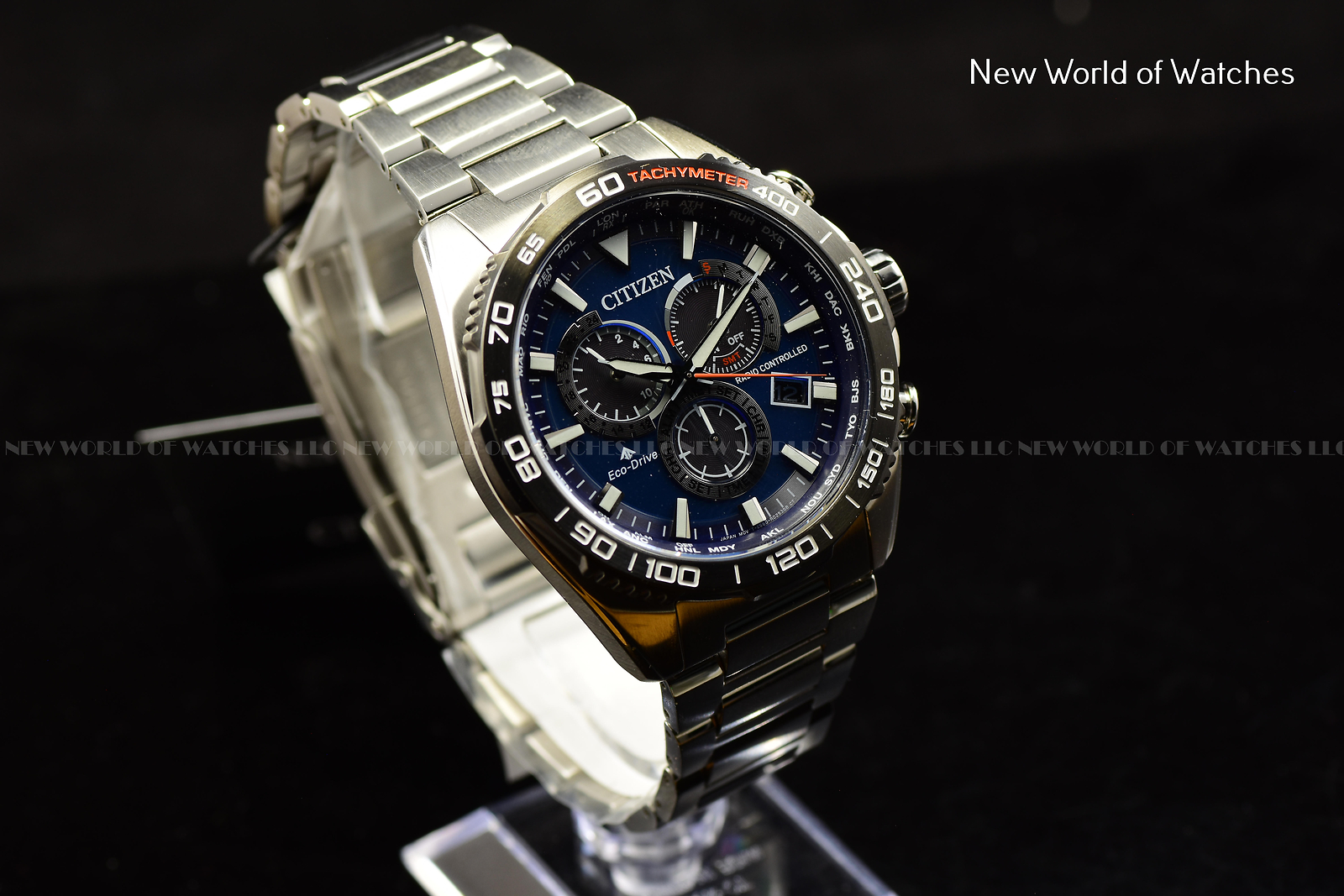 Citizen Men's Promaster Eco-Drive Blue Chronograph Dial Quartz Watch ...