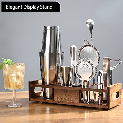 Mixology Bartender Kit Bar Tool Set | Cocktail Making Kit Boston Shaker ...