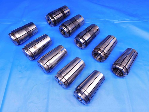 TG100 COLLET LOT 3/16, 1/4, 5/16, 3/8, 7/16, 1/2, 5/8, 3/4, 13/16 & 7/8 ...