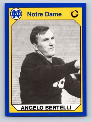 Angelo Bertelli 1990 Collegiate Collection #156 Notre Dame Fighting ...