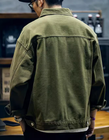 Men Jacket Loose Parka Hooded Army Pullover Pocket Casual Coat Oversize ...