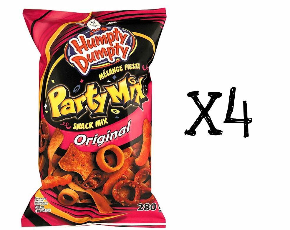 4x Bag Humpty Dumpty Original Party Snack Mix LARGE Size 280g Canada ...