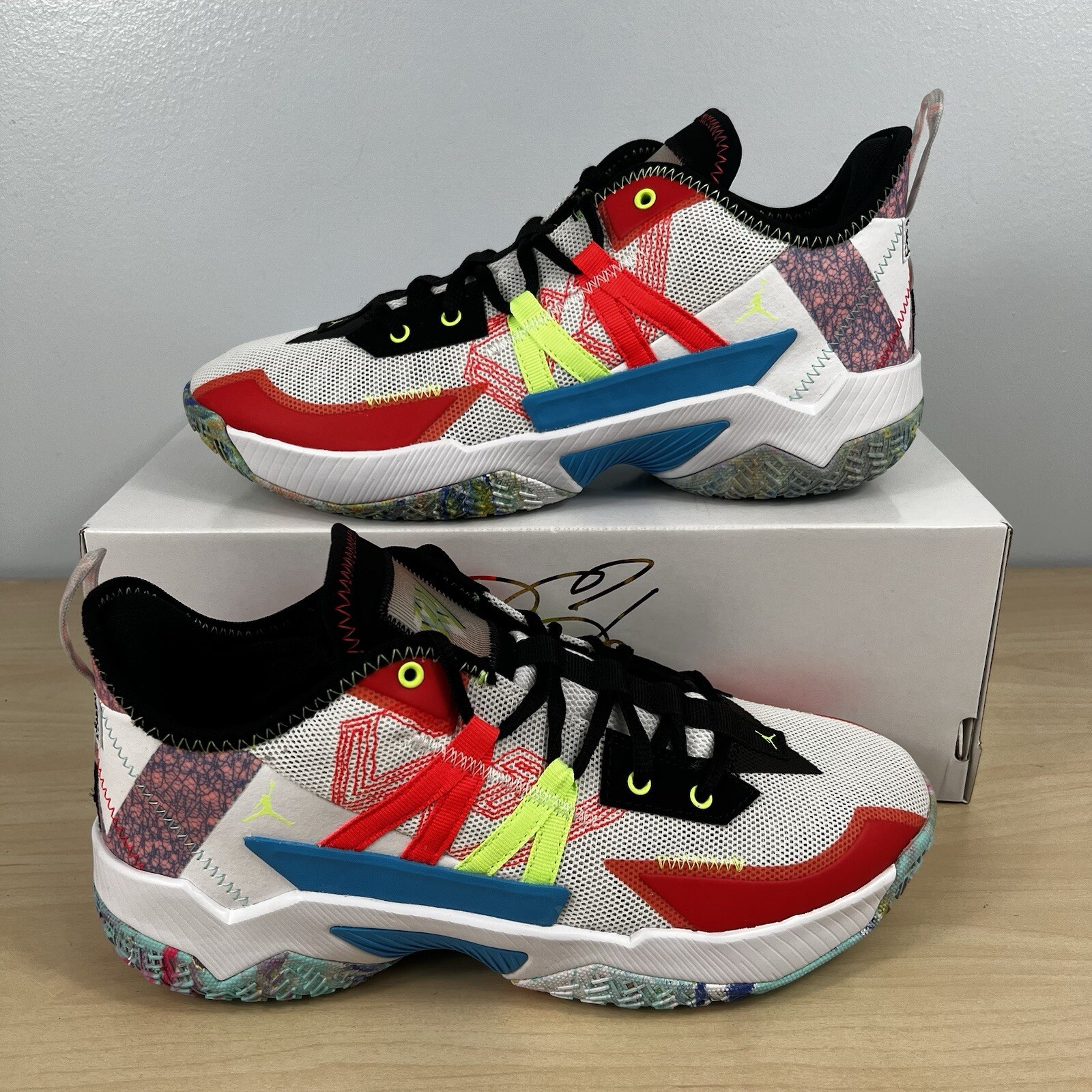 Jordan One Take 2 Westbrook Multi-Color Basketball Shoes CW2457-101 Men ...