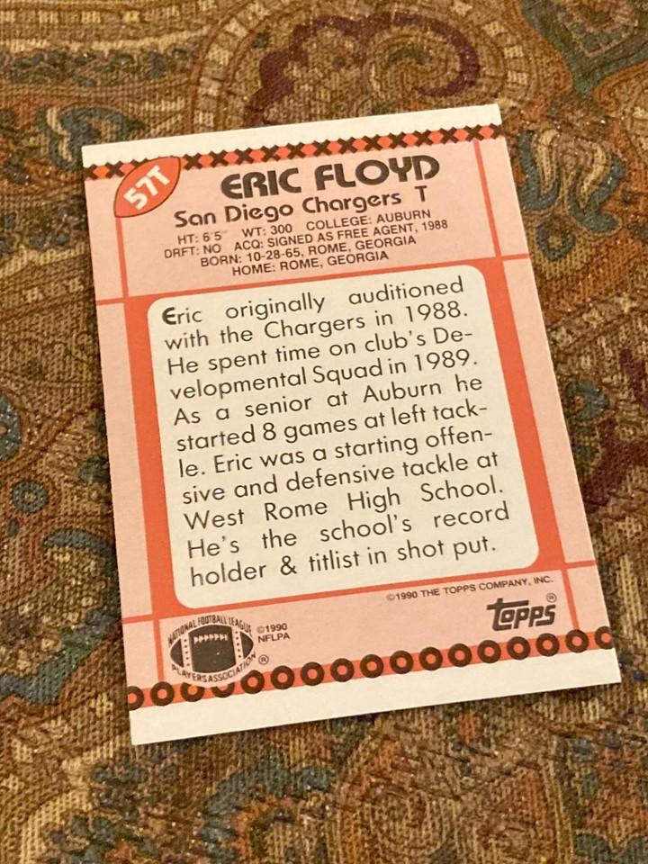 1990 Topps Traded #57T Eric Floyd | eBay