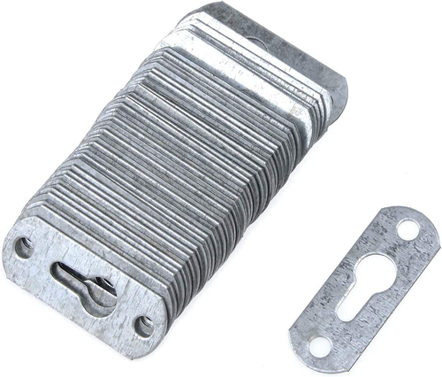 50 pcs Keyhole Hangers Heavy Duty Single Hole Hanging Plates Metal ...
