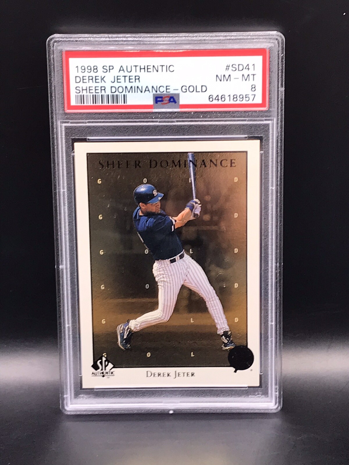 1998 SP Authentic - Sheer Dominance Derek Jeter #SD41 Gold /2000 for ...