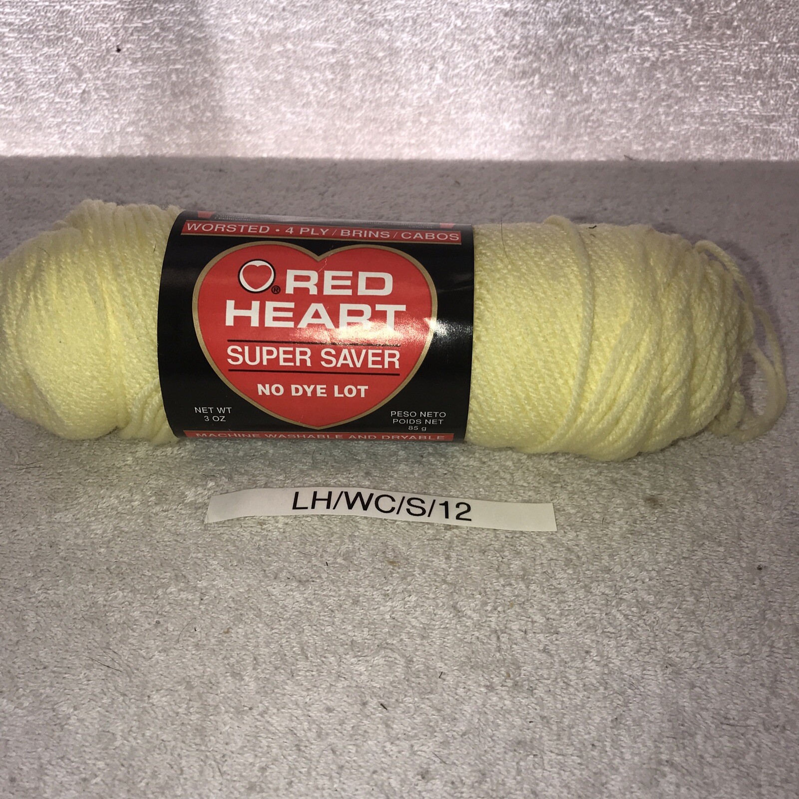 BRAND NEW ~RED HEART PALE YELLOW YARN | eBay