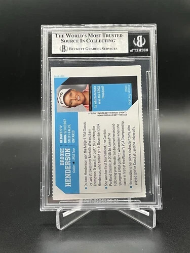 Brooke Henderson 2017 Sports Illustrated For Kids Rookie Card BGS 8 ...