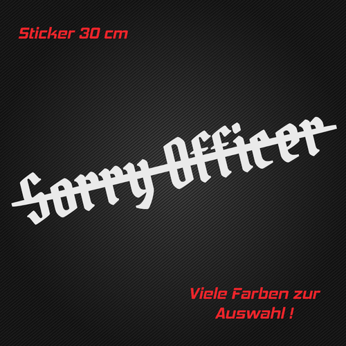 Sorry Officer Funsticker Autoaufkleber JDM Spaß Auto Aufkleber | eBay.de