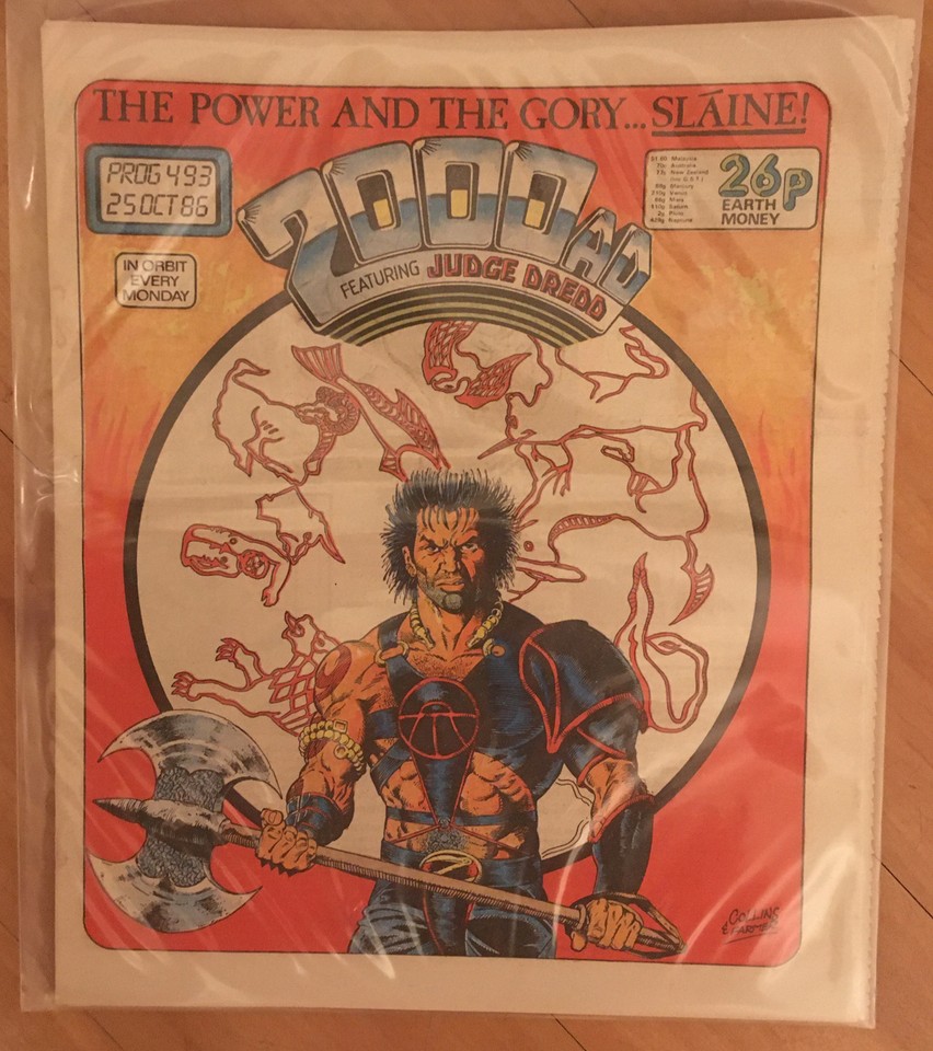 2000 AD comic issues 493 494 495 496 497 Judge Dredd Slaine Ace ...