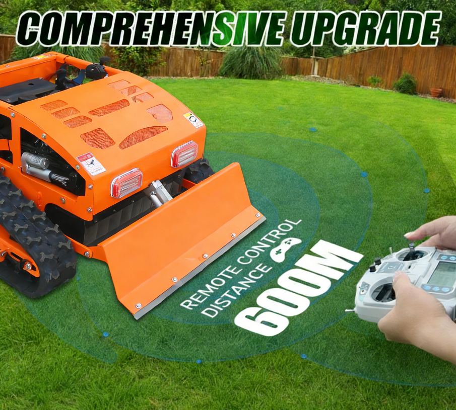 9HP Gasoline Remote Control 2-in-1 Lawn Mower & Snow Blower, 200mm ...