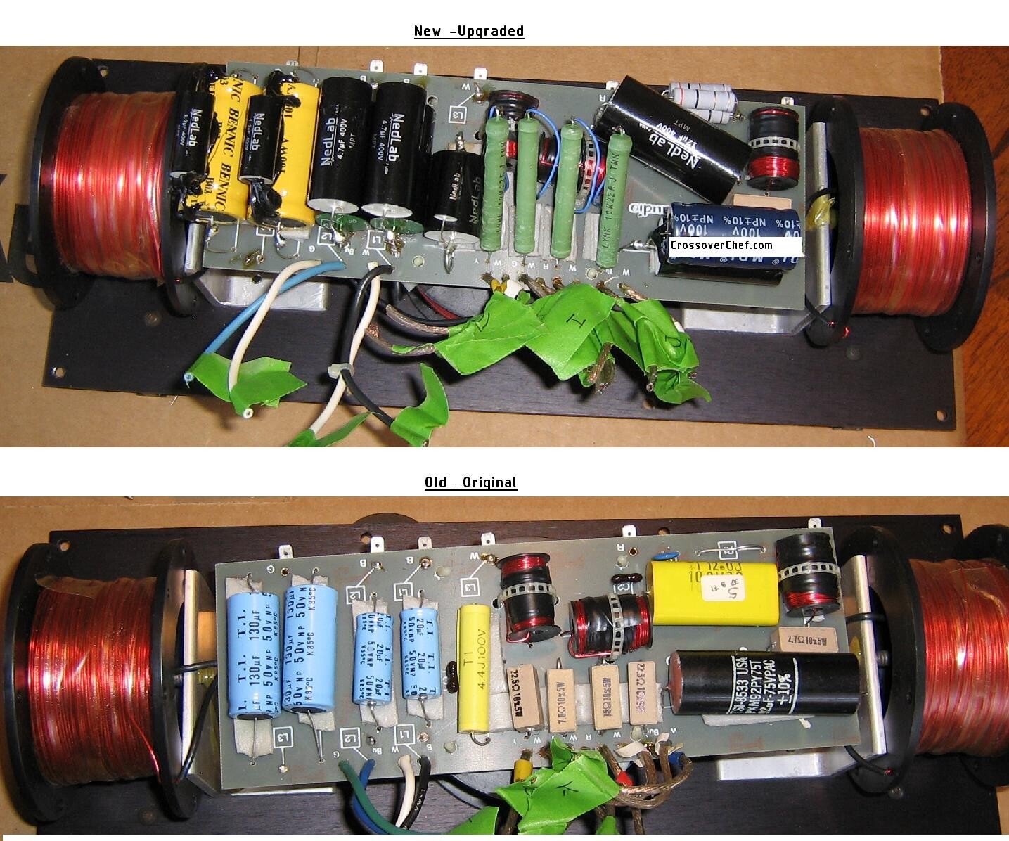 POLK SDA-SRS - New improved crossovers re-cap + resistors + tests (Pair ...