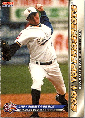 2001 Choice Carolina League Minor League Baseball #25 Jimmy Gobble | eBay
