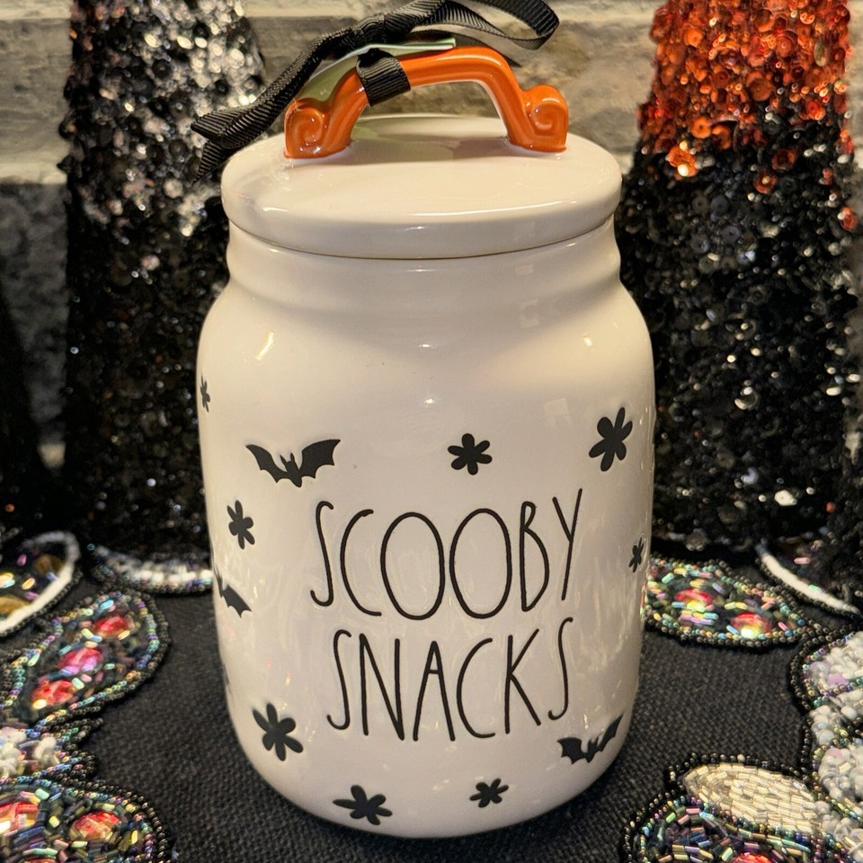 Rae Dunn Scooby Doo Scooby Snacks Canister Jar Mystery Machine, Double ...